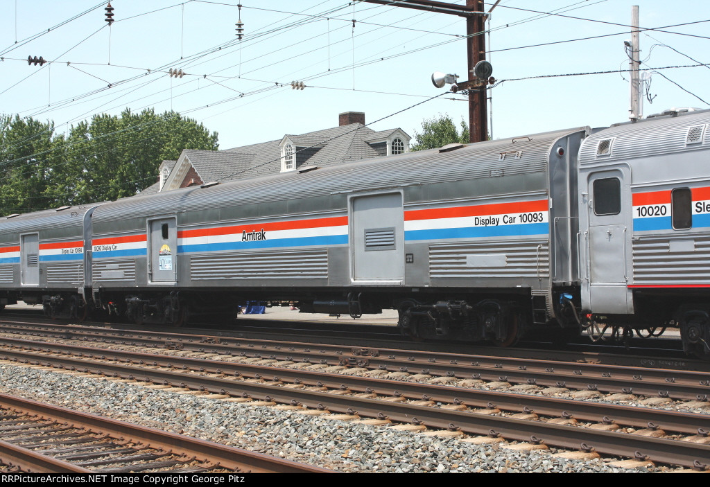 Amtrak 40th Anniversary Special display car